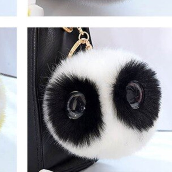 Accessories | Monster Eyes Fluff Ball Keychain | Poshmark